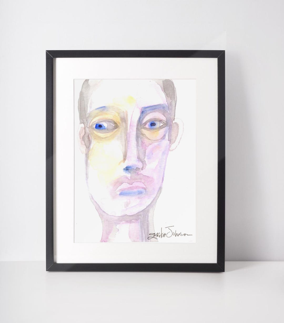 Abstract Face Painting- Expressionist Portrait Painting 4.5 X 6 Inches ...