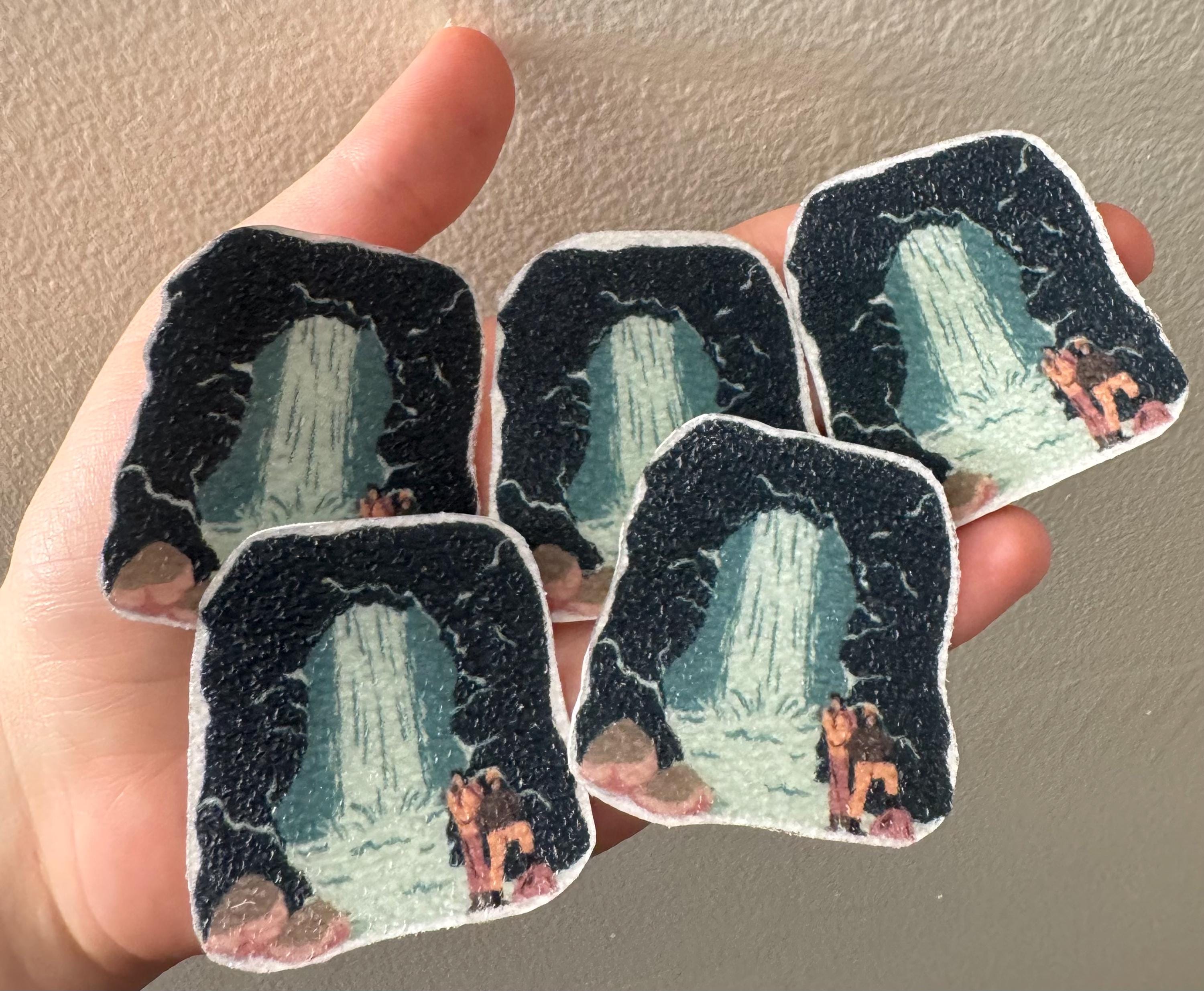 Waterfall Textured Sensory Sticker - Anxiety Relief Fidget - Etsy