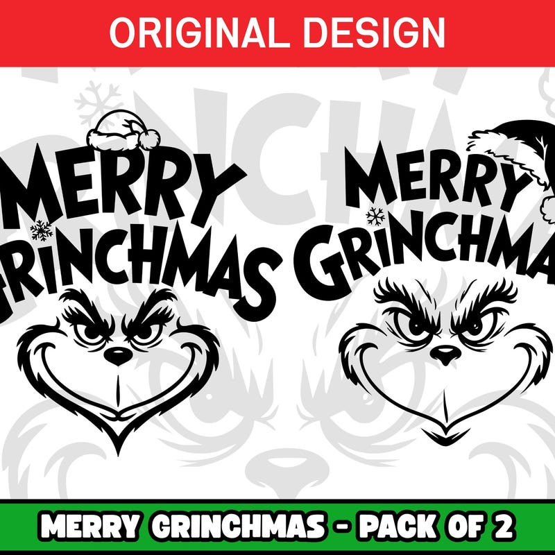 Grinch Faces Outline Png - Etsy