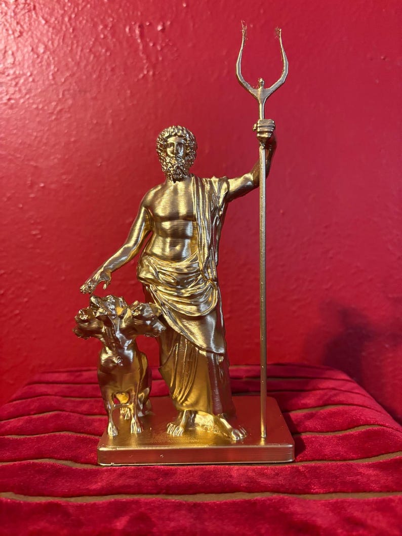 Hades, Greek God of the Underworld (gold Lararium Size) - Etsy