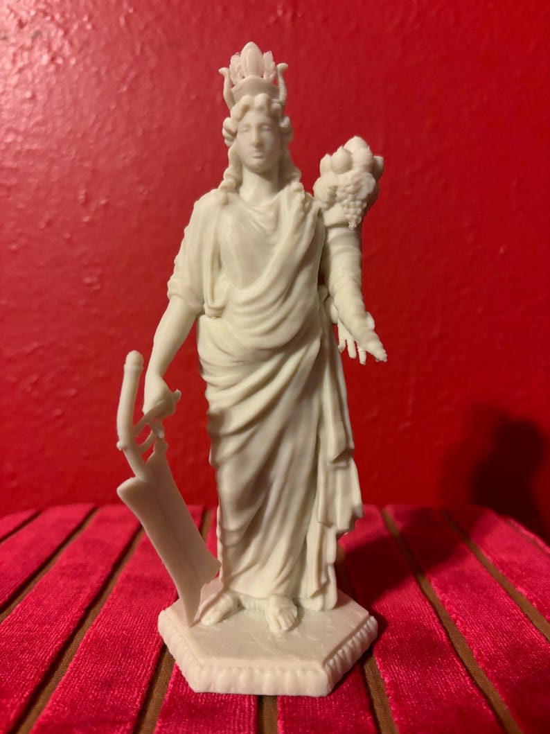 Lararium Size Fortuna (tyche), Roman Goddess of Luck and Fortune, Bone ...