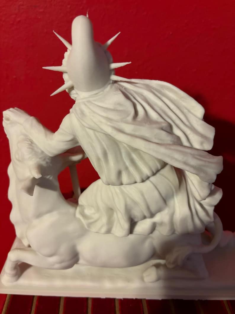 Mithras Statue: Ancient Persian Sun God Sculpture With Solar Rays - Etsy