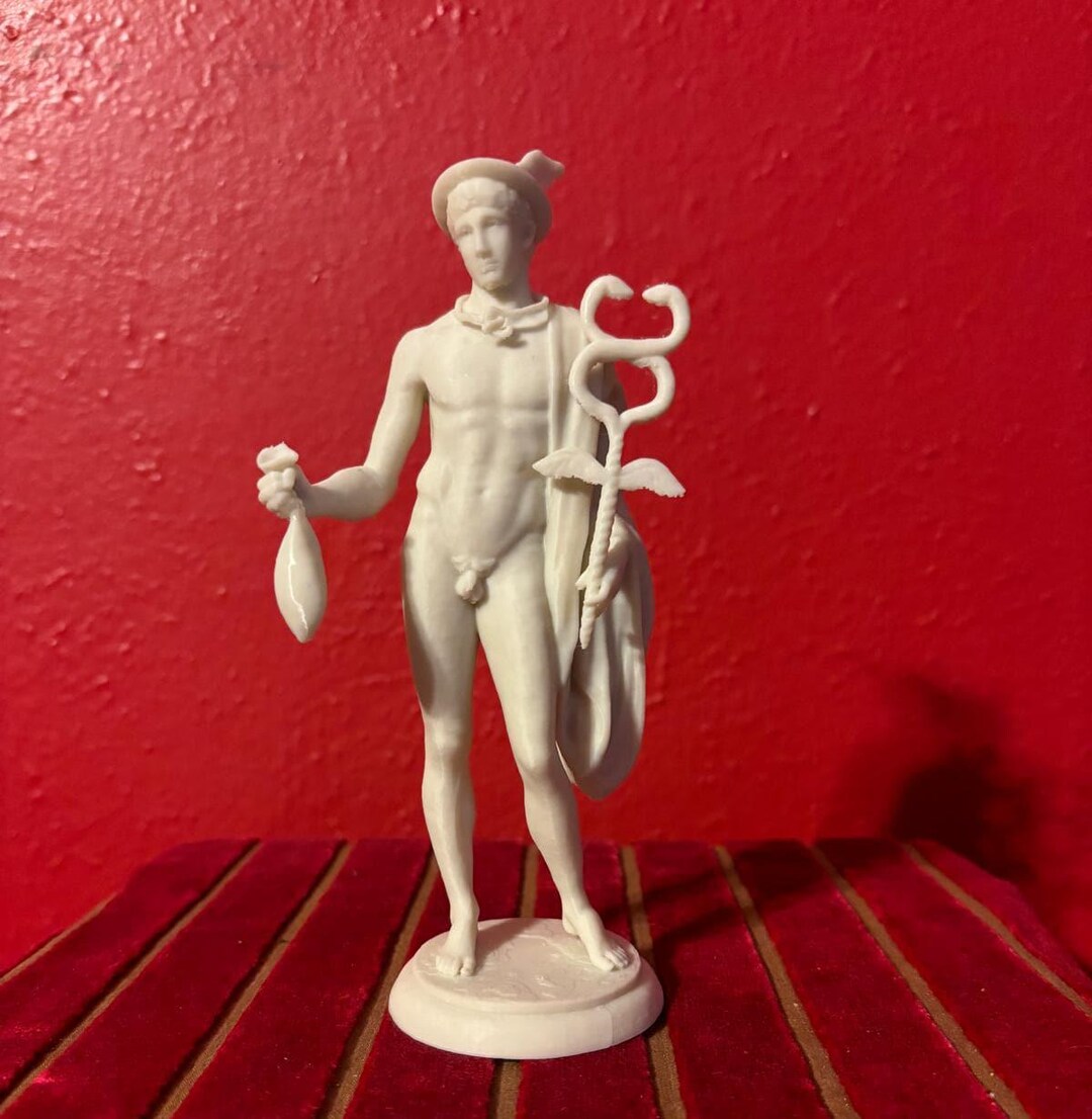 Hermes Statue, Greek God of Trade, Altar Decor (17cm) - Etsy