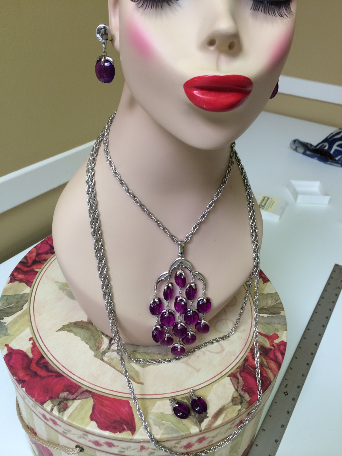 Trifari Waterfall Parure-necklace and 2 Sets of Earrings. 1955-1969 - Etsy