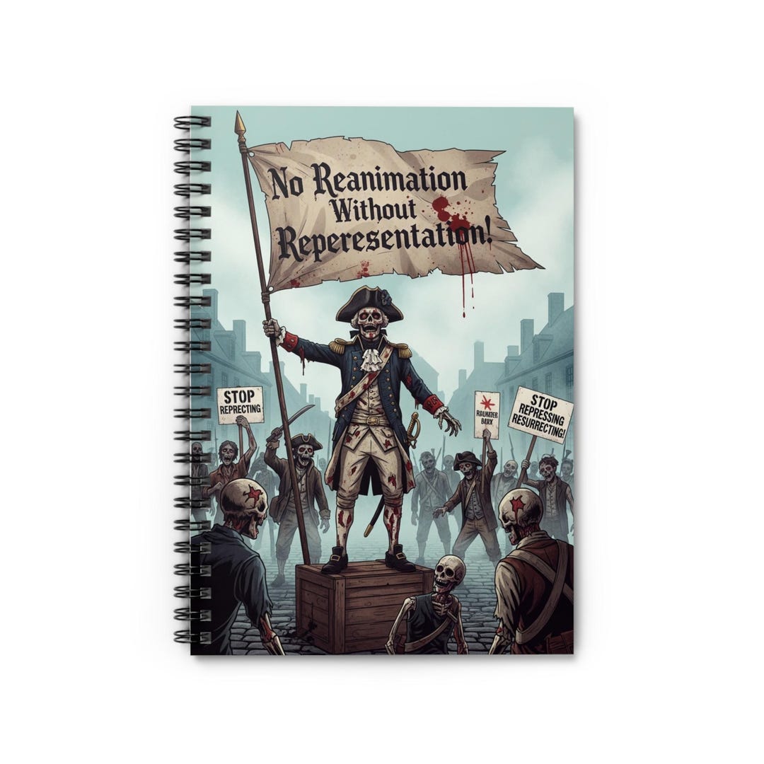 Revolutionary Zombie Notebook: Halloween Spiral Journal Gift - Etsy