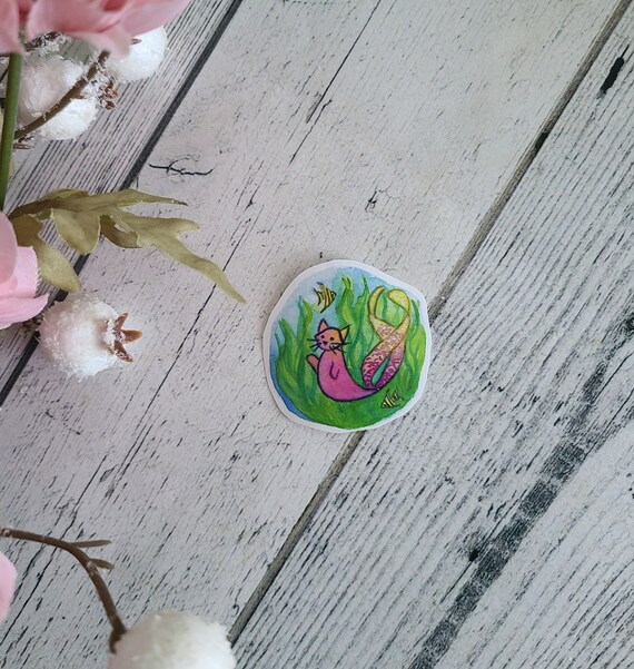 Merkitty Watercolor Sticker - Etsy