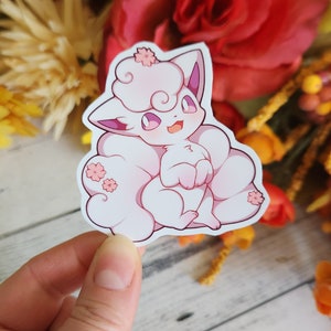Alolan Vulpix Sticker Video Game Pokemon Sticker Laptop, Hydroflask ...