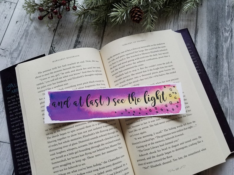 Tangled Rapunzel Watercolor Bookmark Fairytale Bookmark | Etsy