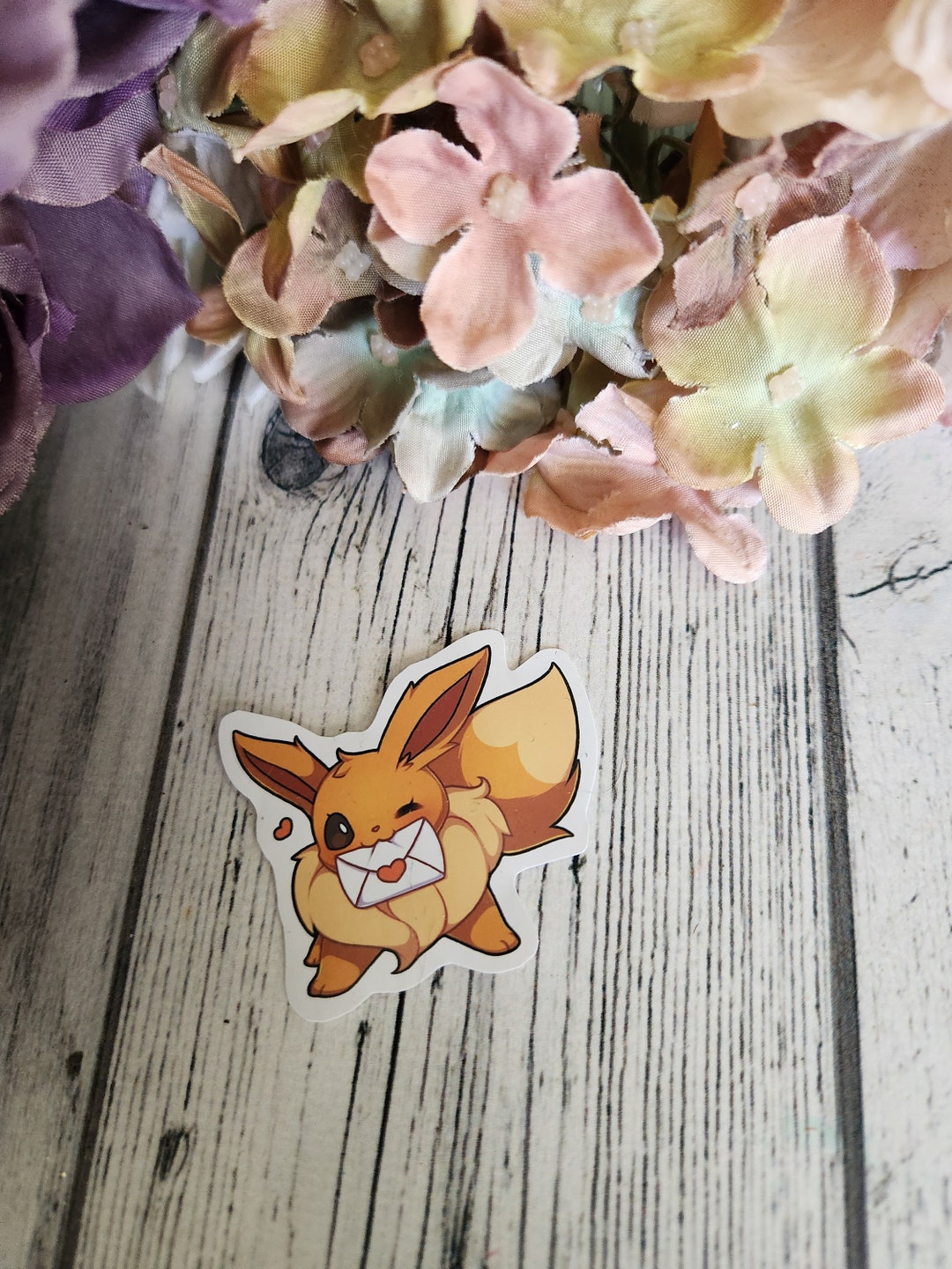 Eevee Watercolor Sticker Video Game Pokemon Sticker Laptop, Hydroflask ...