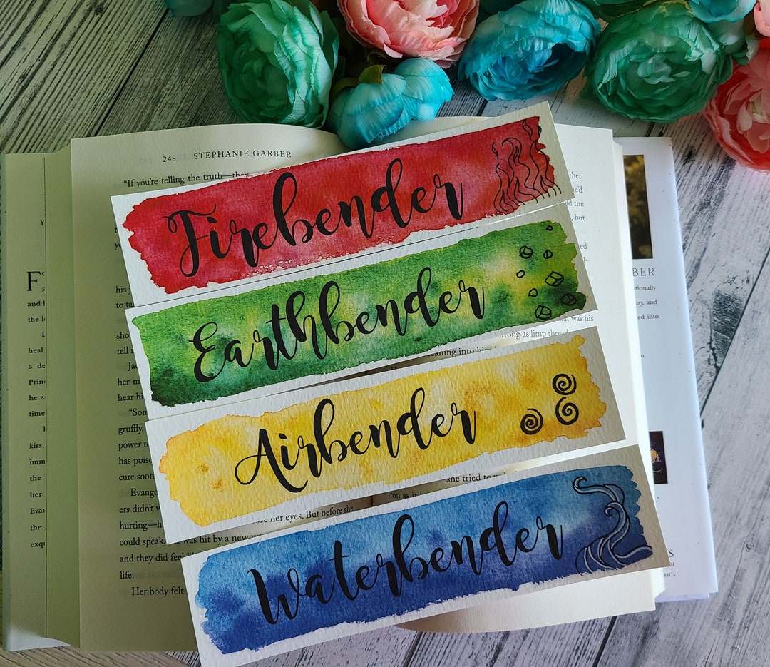 Elemental Watercolor Bookmark - Etsy