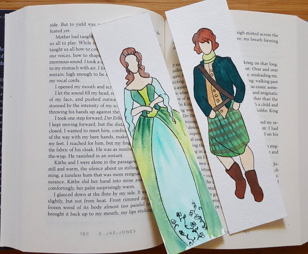 Outlander Minimalist Watercolor Bookmark - Etsy
