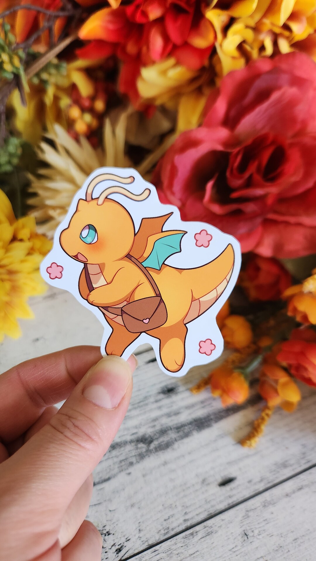 Dragonite Sticker Video Game Pokemon Sticker Laptop, Hydroflask, Yeti ...