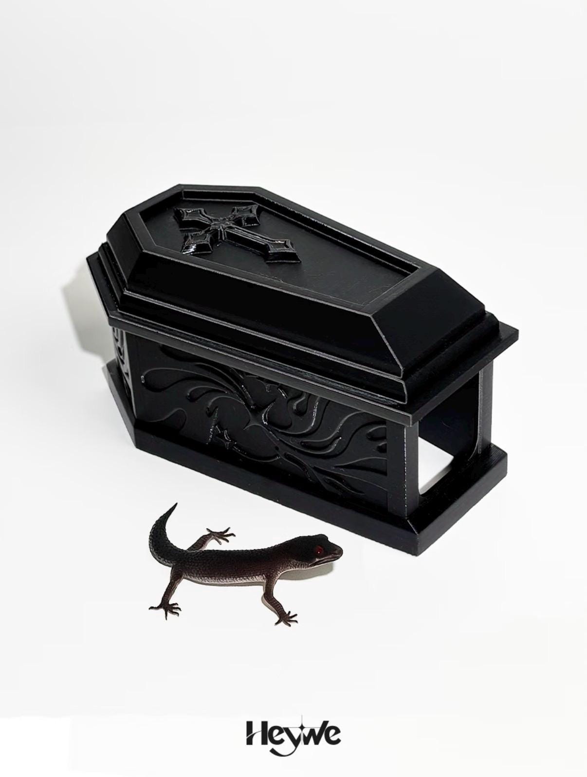 Gothic Coffin Reptile Hide | Ball Python, Corn Snake Terrarium Decor - Etsy