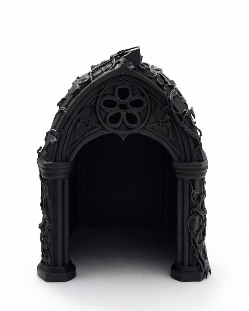 Gothic Arch Reptile Hide | Cathedral Shrine Decor Pet-safe PLA, Gecko ...