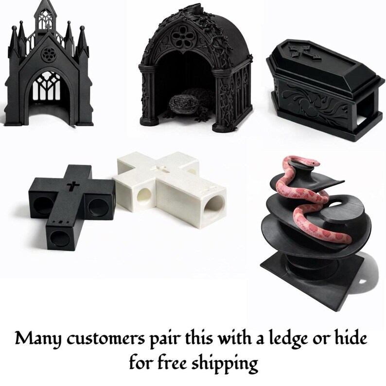 Gothic Arch Reptile Water Bowl | Cathedral Shrine Decor/dish for Gecko ...