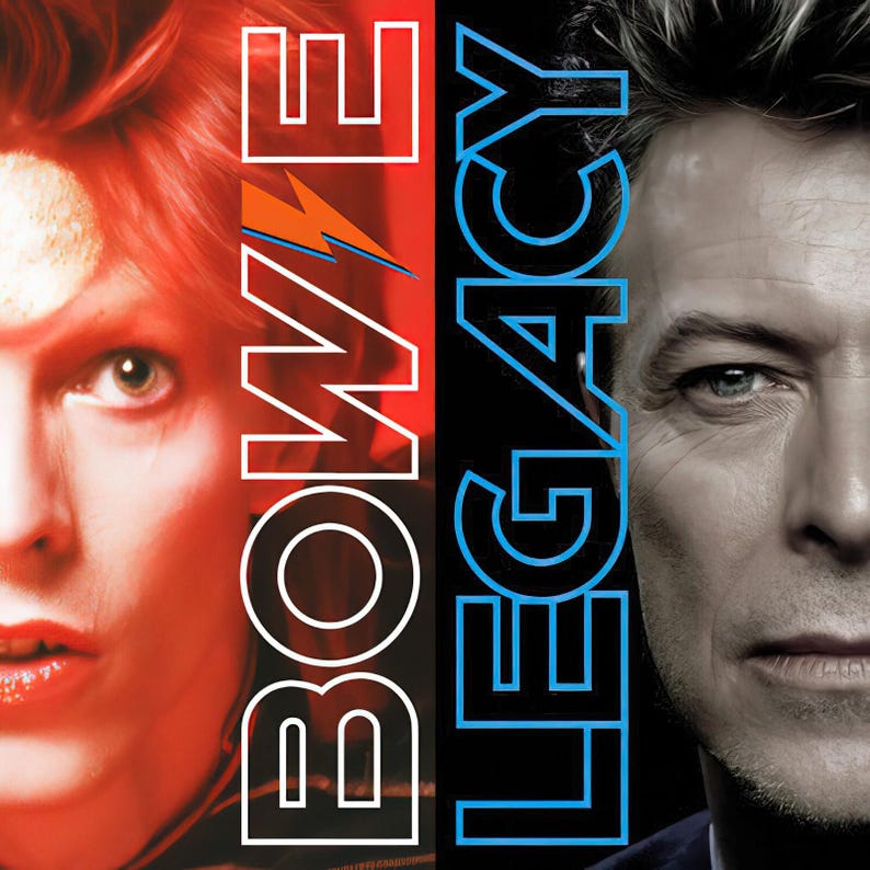 David Bowie Legacy " ALBUM COVER POSTER 24"x36" Free Shipping - Etsy