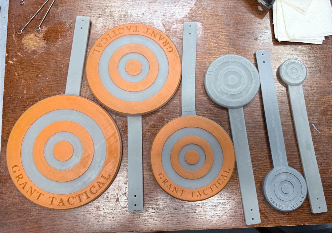 6-pack Self-healing Shooting Targets. Dual-color Polymer Reactive ...