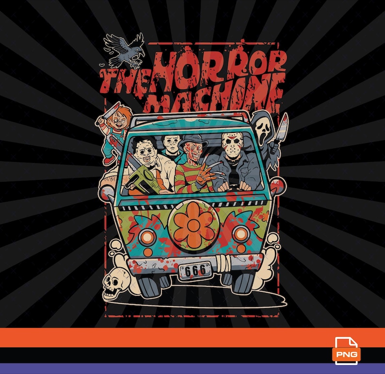 Halloween Horror Machine PNG File - Etsy