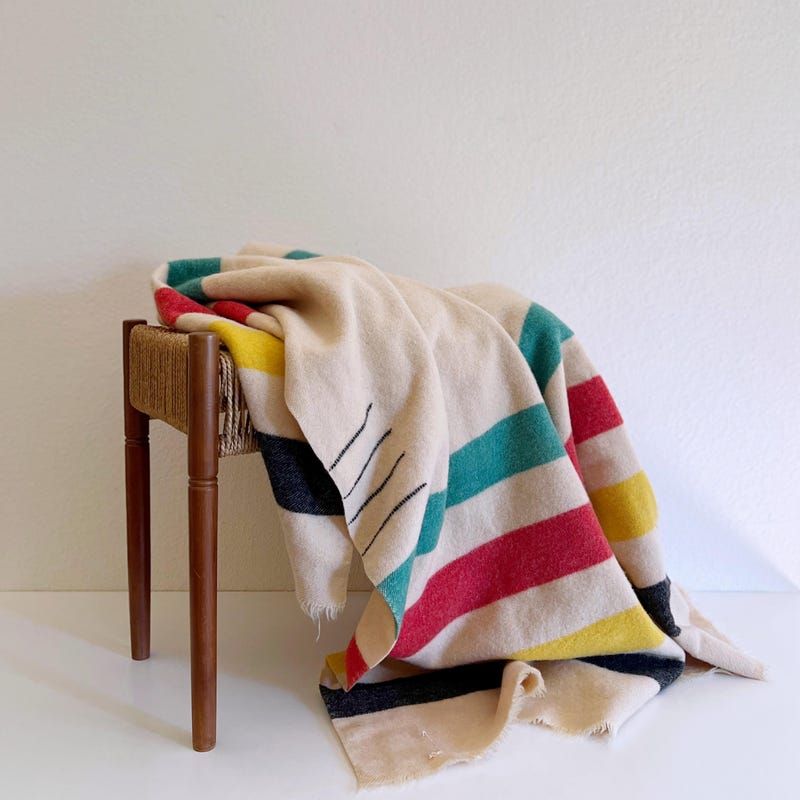 Striped Wool Blanket - Etsy