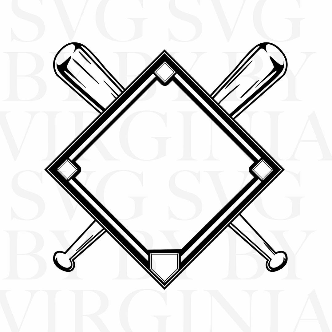 Baseball Field SVG Cut File: Bats, Clipart (digital Download) - Etsy