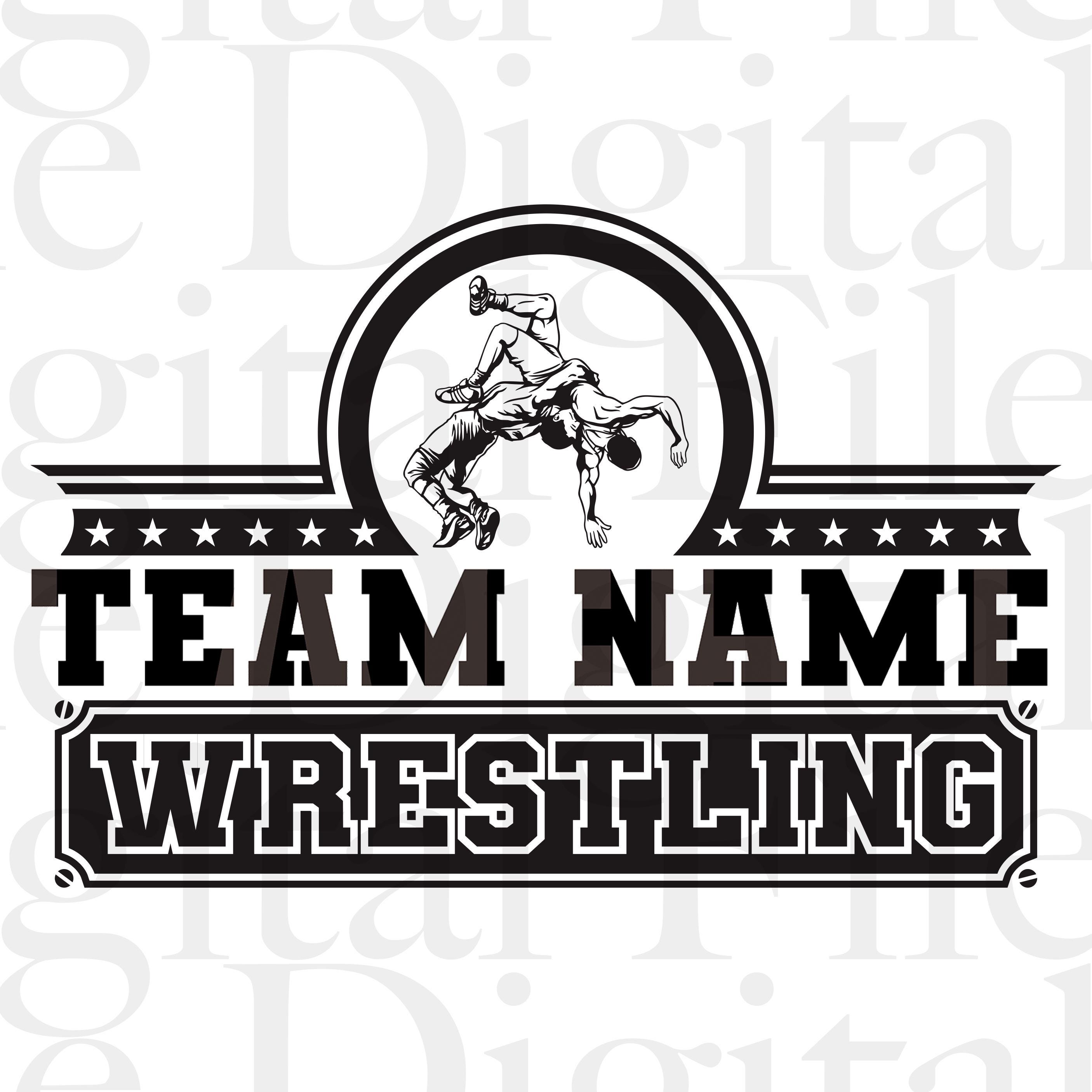 Wrestling Team Cut File for Sports Cricut and Silhouette Digital ...