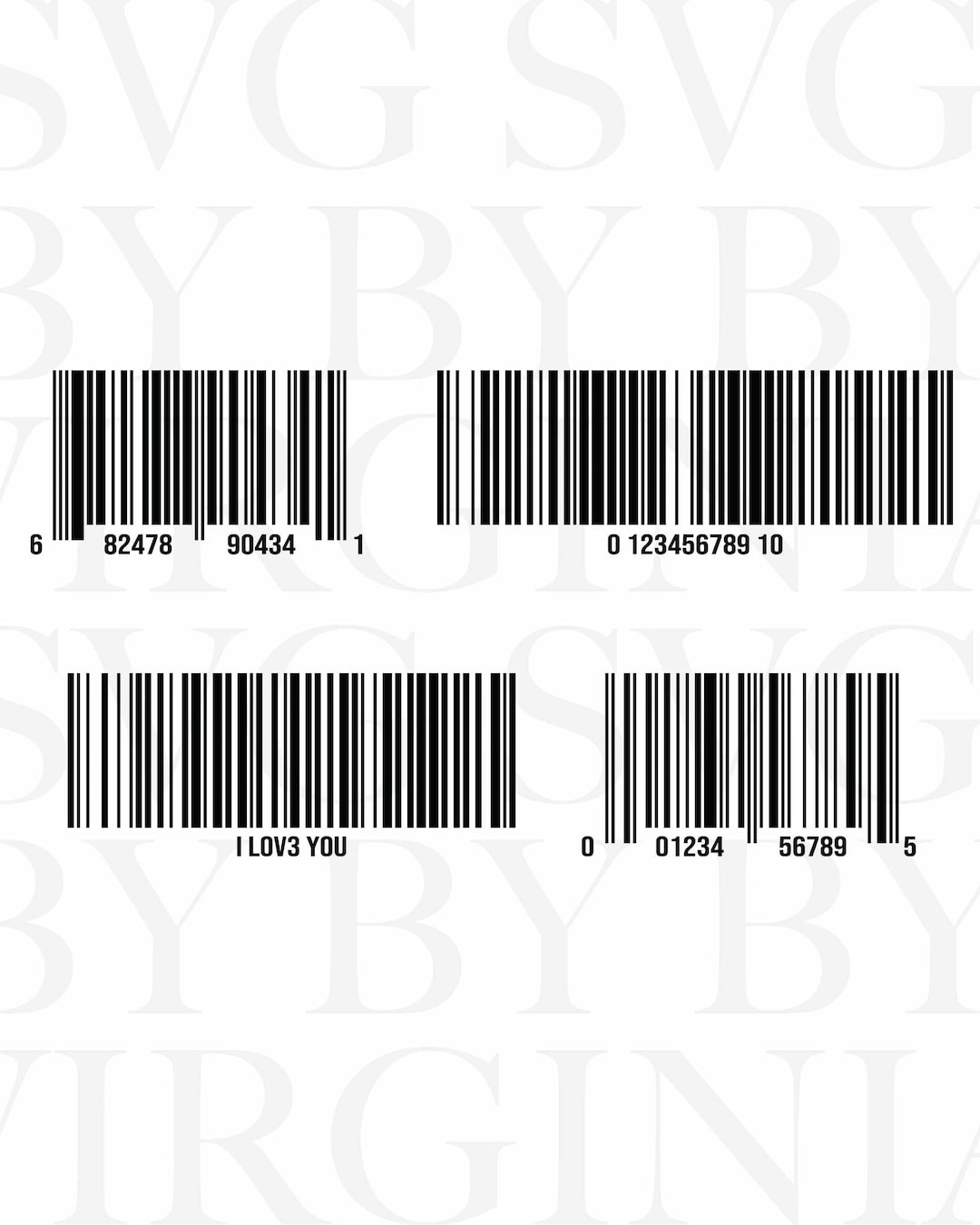 Barcode SVG Cut File: Barcodes Clipart Vector Graphics (digital ...