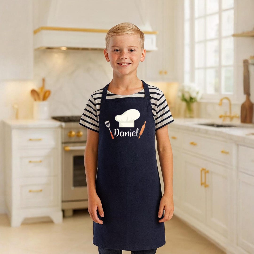 Custom Kids Apron, Child Aprons, Personalized Chef Apron for Kids ...