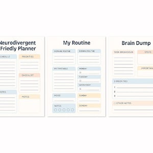 ADHD Daily Planner | Neurodivergent-friendly Digital Planner (A4 ...