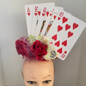 3 Card Poker Straight Flush Jumbo Card Fascinator - Etsy