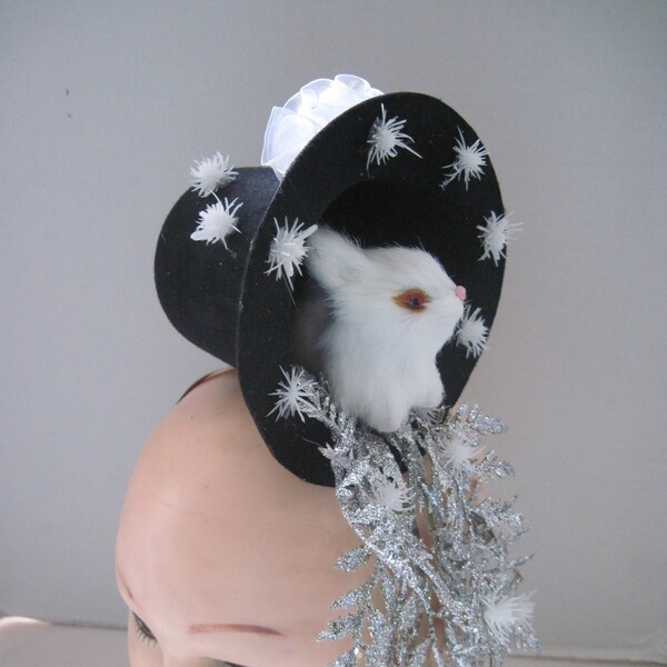 Rabbit and Top Hat - Etsy