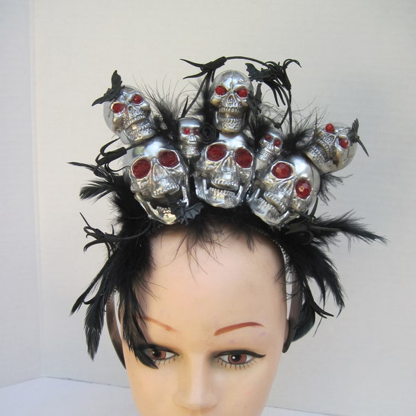 Skull Fascinator - Etsy