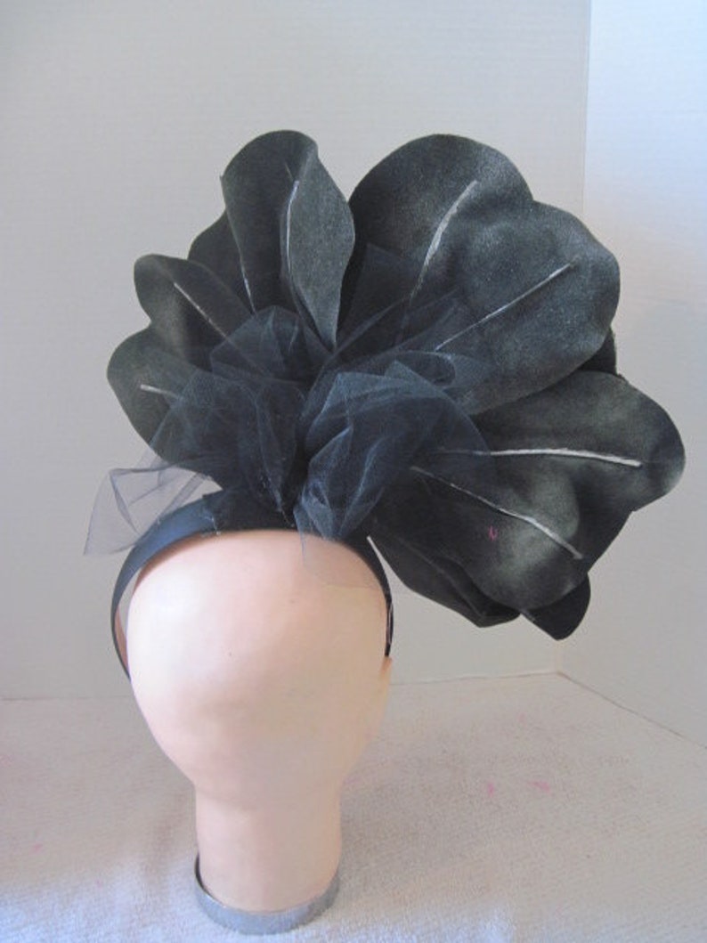 Elegant Extra Large Single Black Rose With Crystals Accents - Etsy