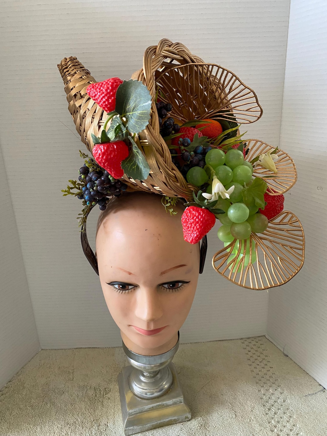 Gold Cornucopia With Delicious Fruit - Etsy