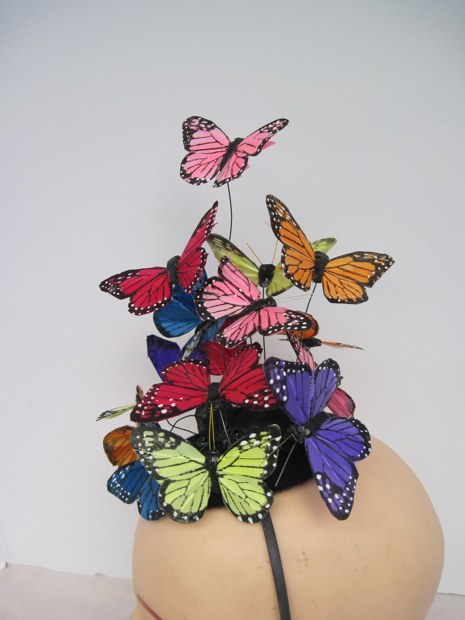 Multi Colored Monarch Butterfly Headpiece - Etsy