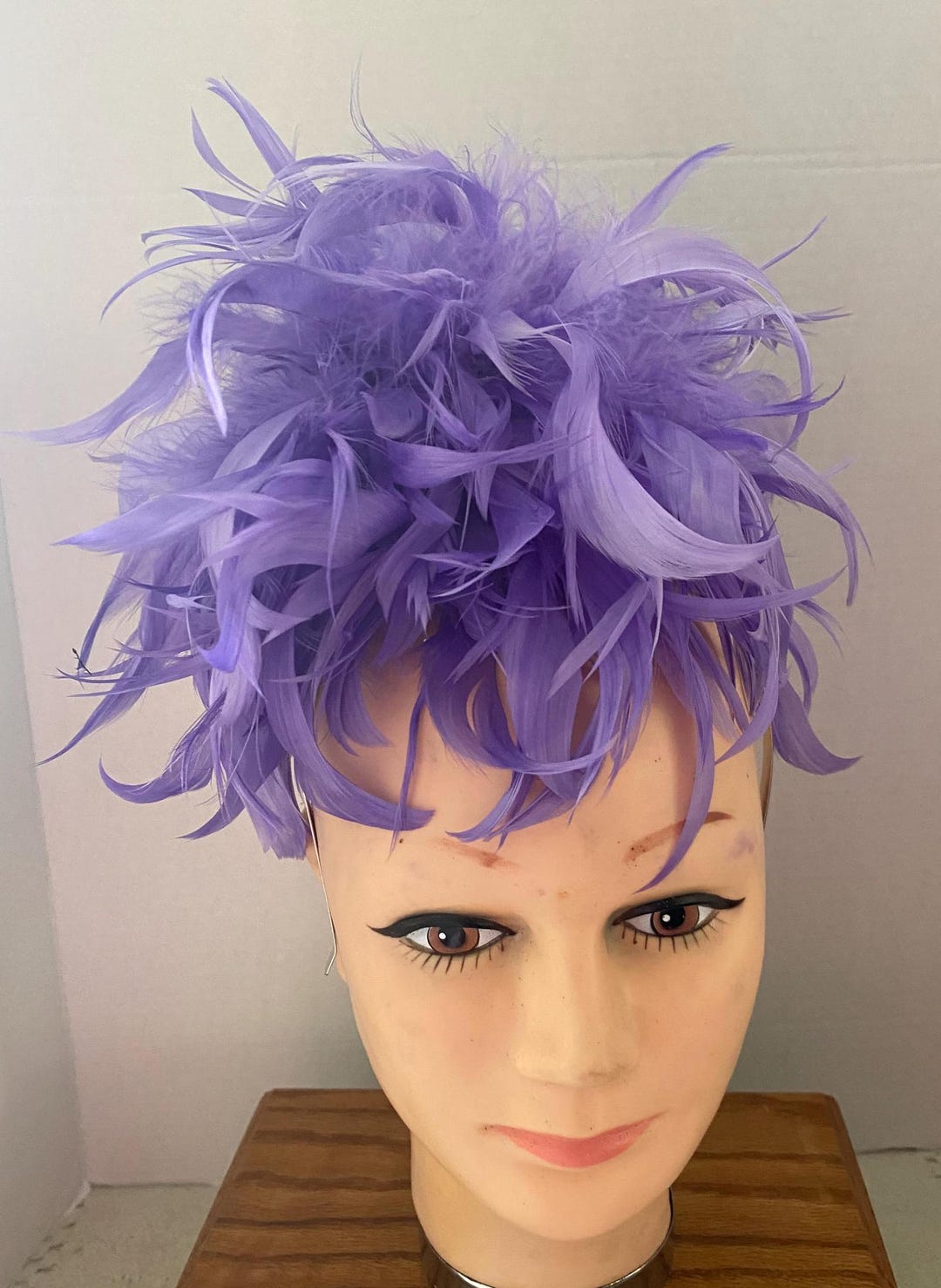 Lavender/purple Spiky Feather Headpiece - Etsy