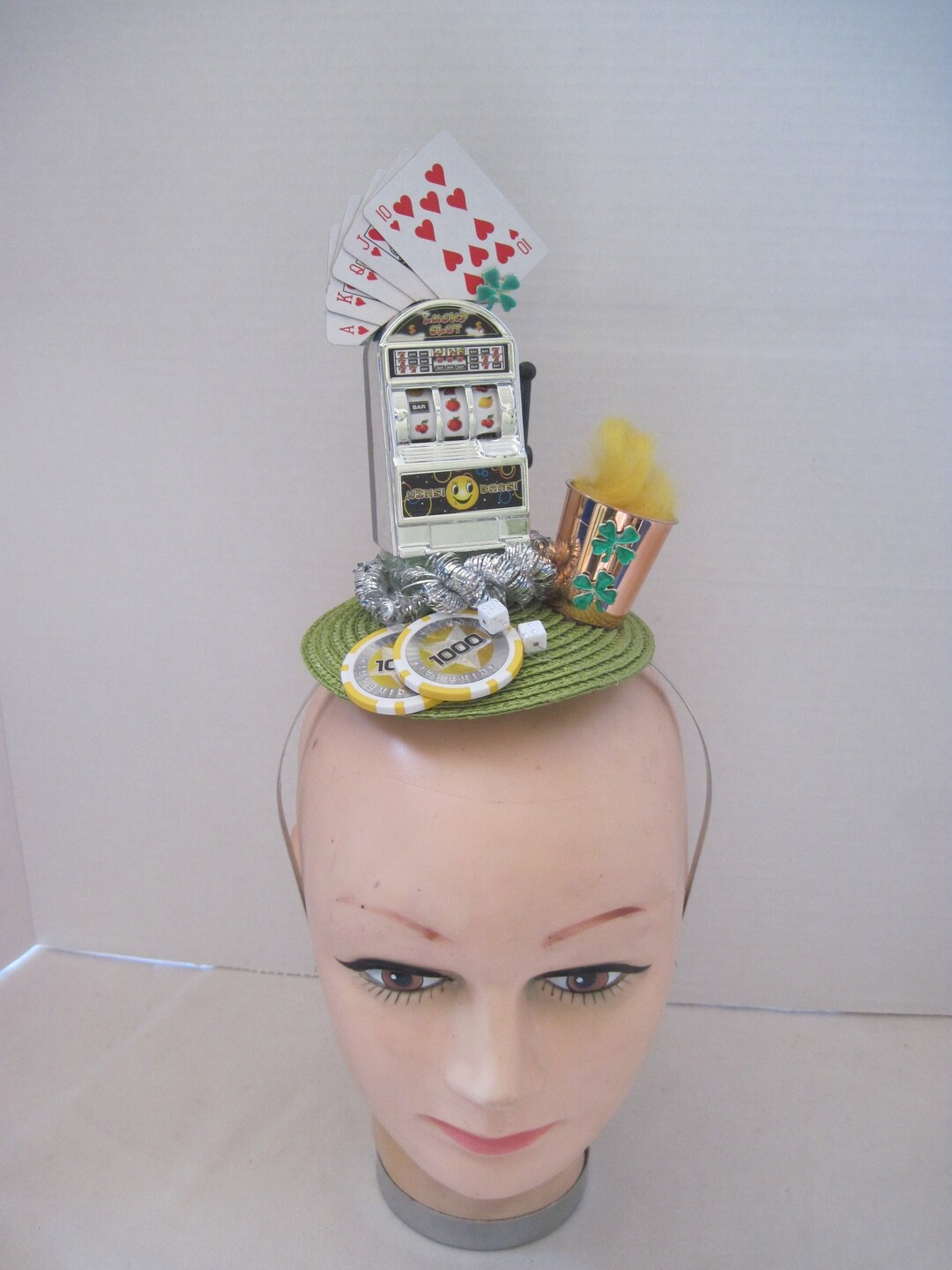 Slot Machine Headpiece With Cards, Chips & Dice - Etsy