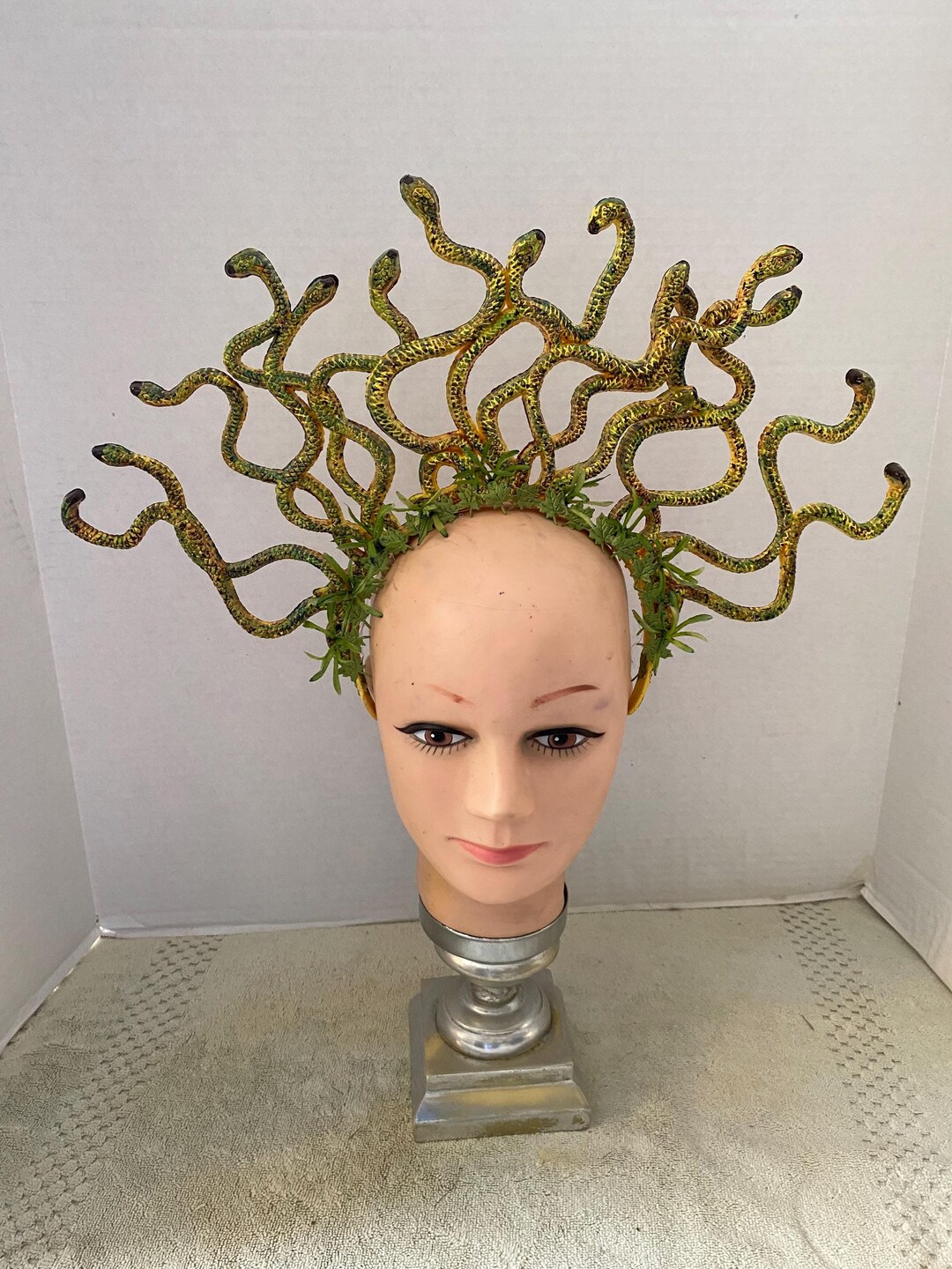 Yellow Medusa With Greens & Accent Colors - Etsy