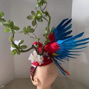 Jumbo Colorful Parrot Headpiece - Etsy