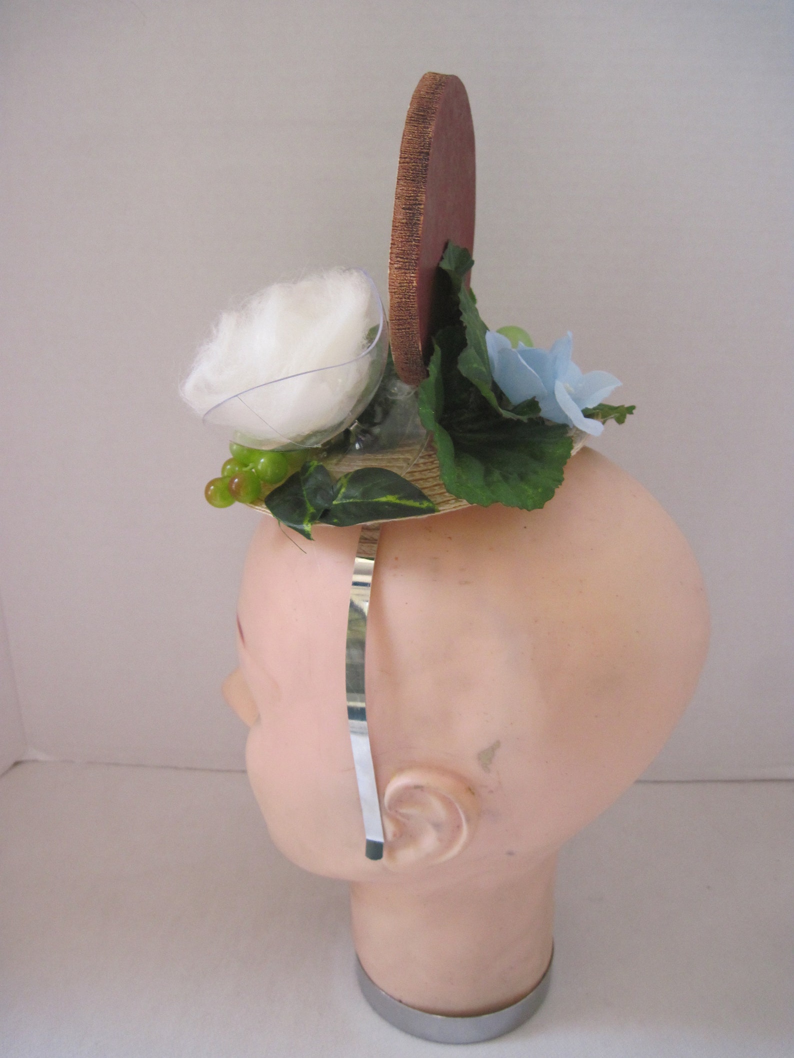 Wine & Grape Fascinator With a Glass of Wine - Etsy