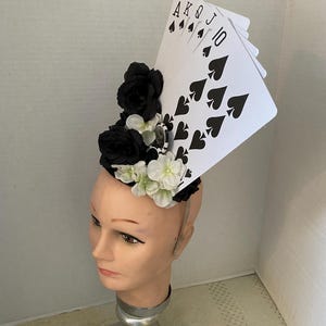 Polker Royal Flush Jumbo Card Fascinator - Etsy