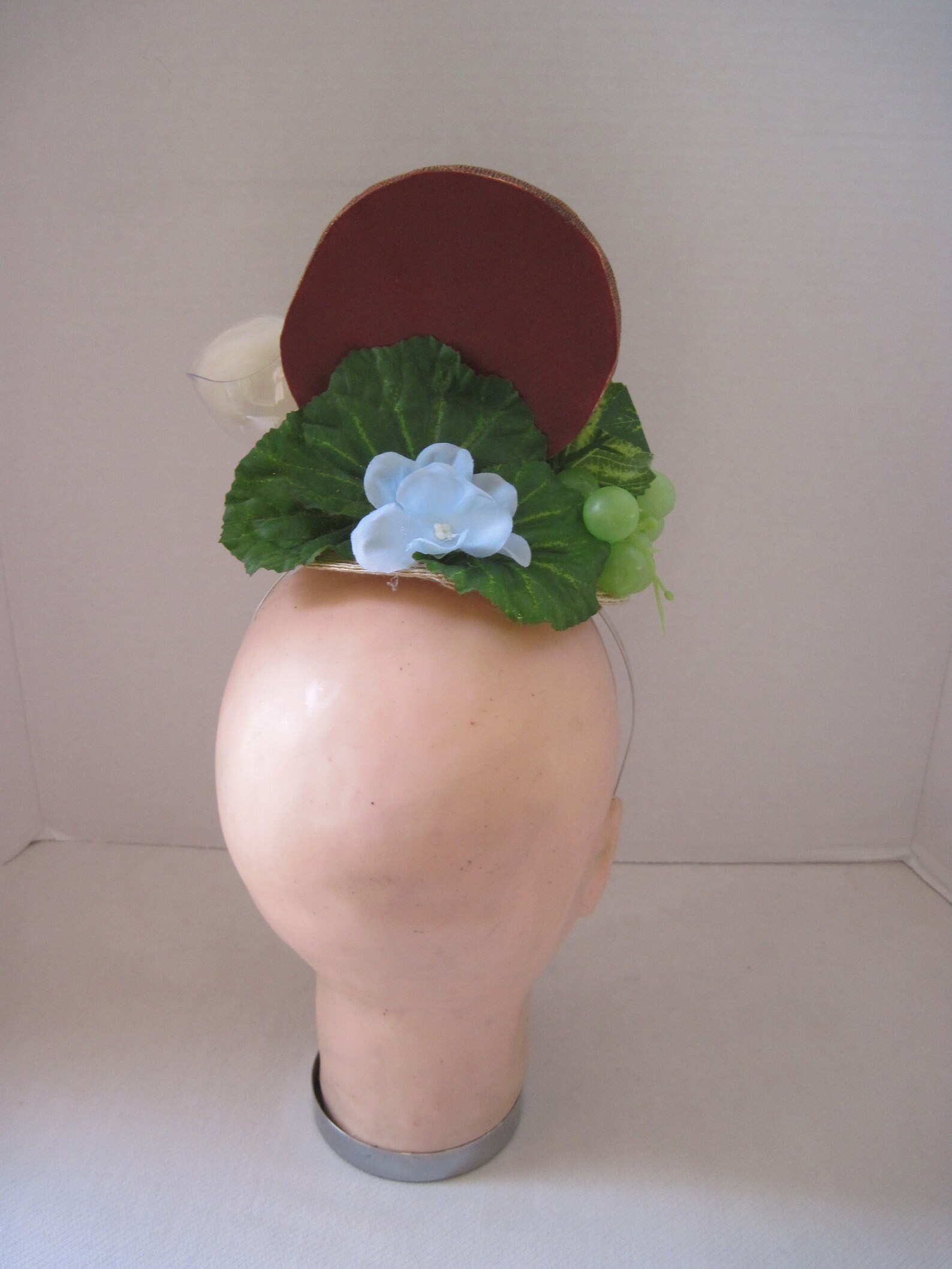 Wine & Grape Fascinator With a Glass of Wine - Etsy