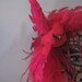 Feathered Red Cardinal Bird on a Feathered Mask With Eye Chains - Etsy