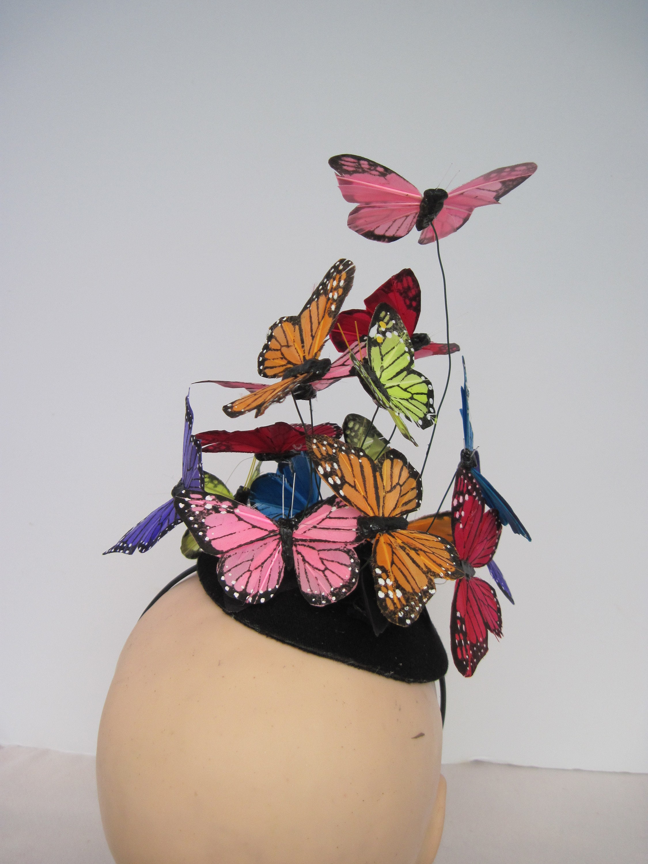 Tocado de mariposa monarca multicolor | Etsy