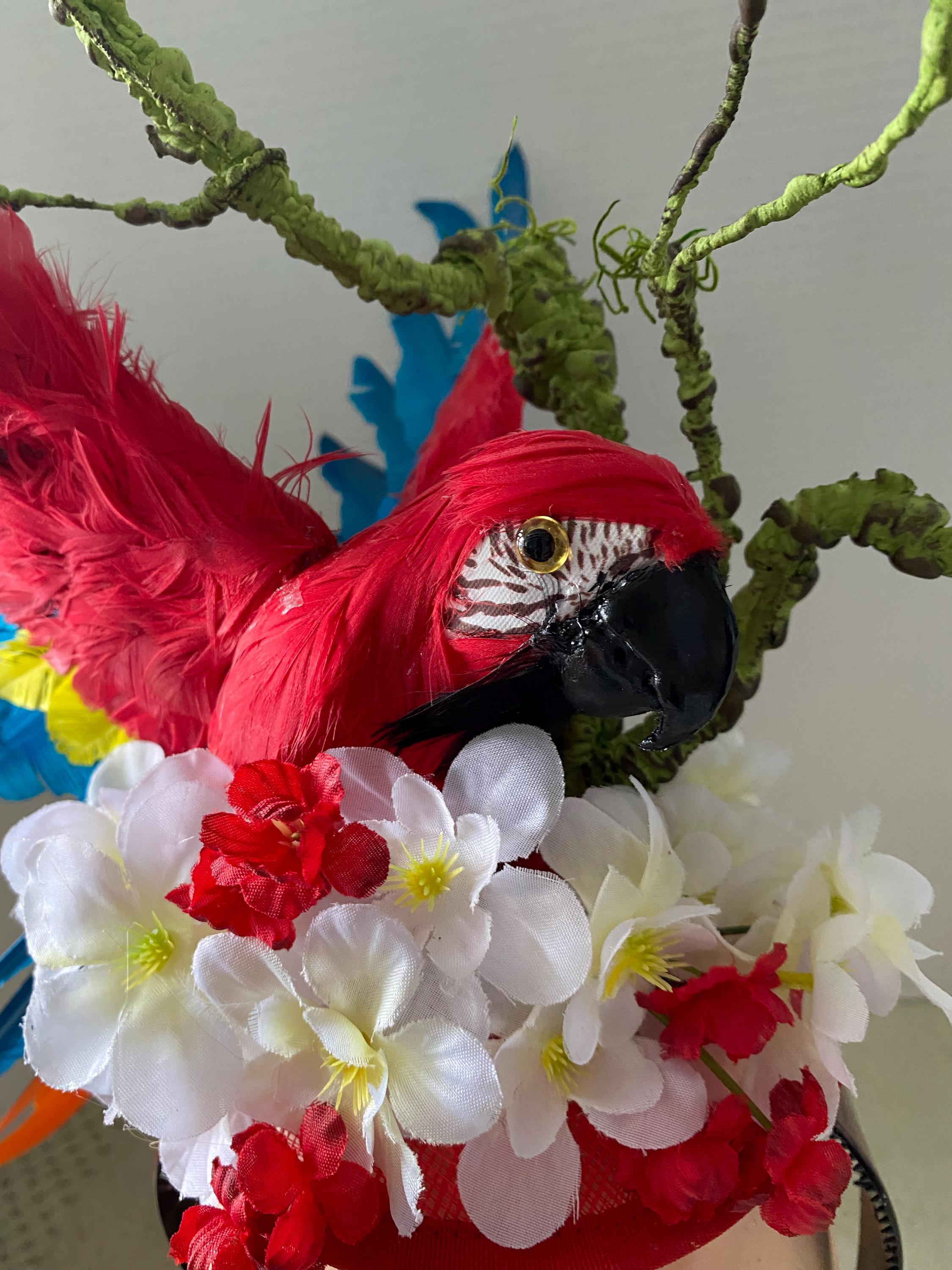 Jumbo Colorful Parrot Headpiece - Etsy