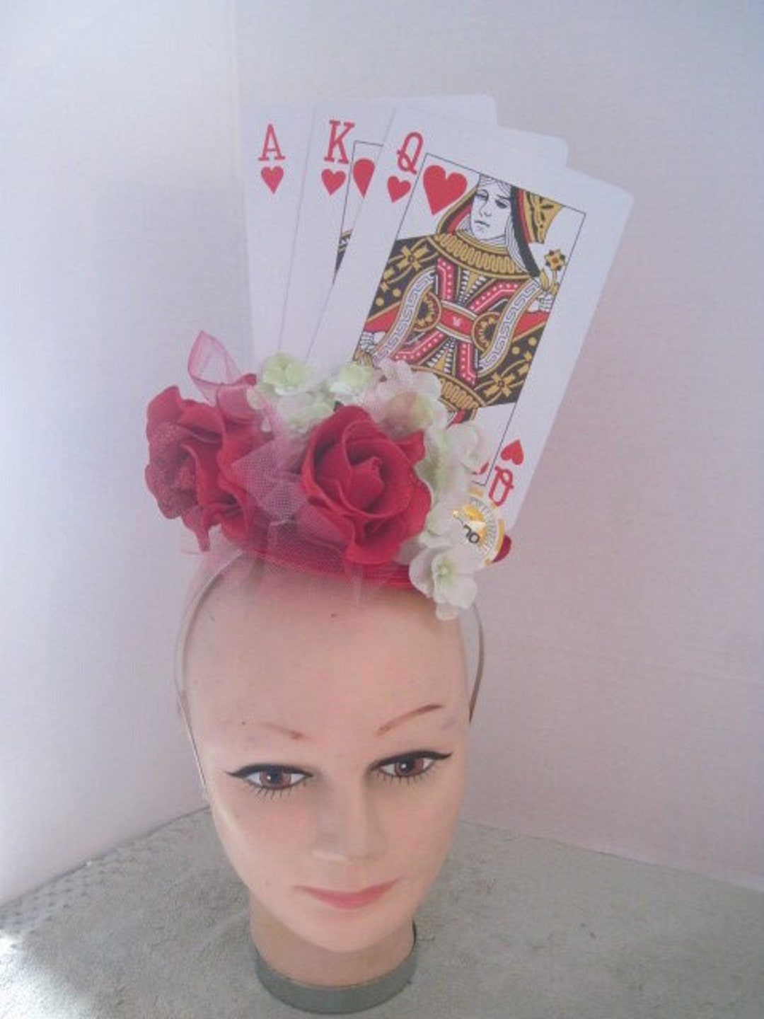 3 Card Poker Straight Flush Jumbo Card Fascinator - Etsy