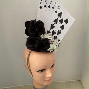 Polker Royal Flush Jumbo Card Fascinator - Etsy