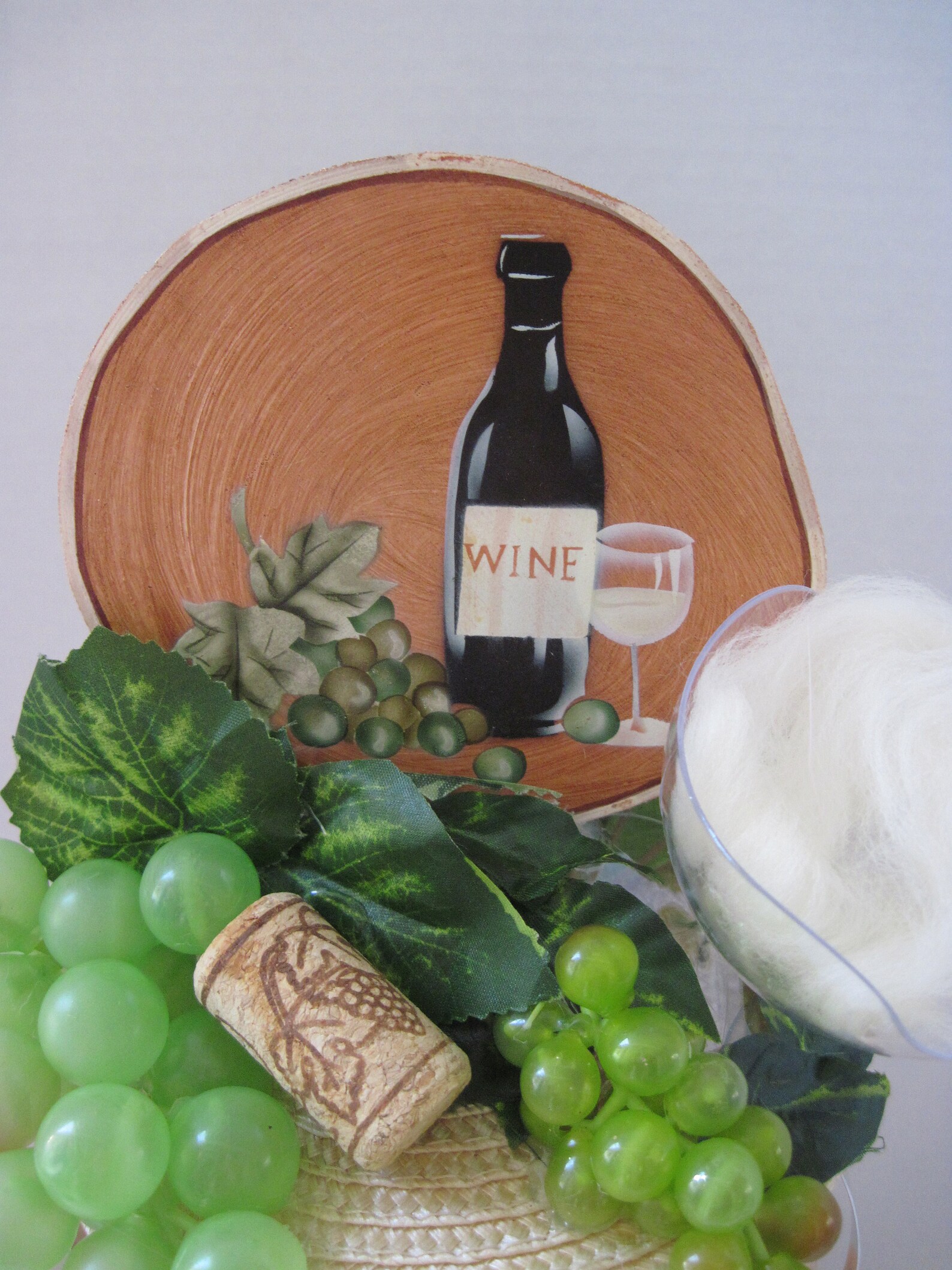 Wine & Grape Fascinator With a Glass of Wine - Etsy