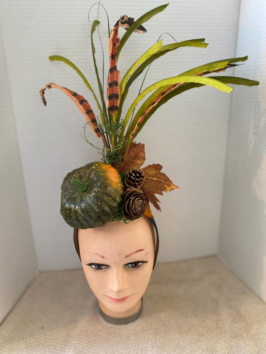 Green Squash With Pine & Rose Cones - Etsy