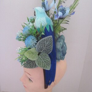 Turquoise & Dark Blue Parrot With Pineapple Headpiece - Etsy