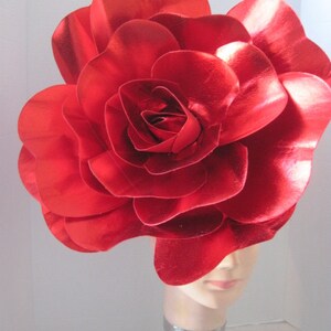 Metallic Extra Large Single Rose Fascinator - Etsy